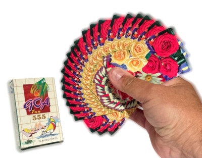 AUTO FANNING DECK Magic Trick Playing Cards Fans Flourishes Lock Gimmick Flower | eBay