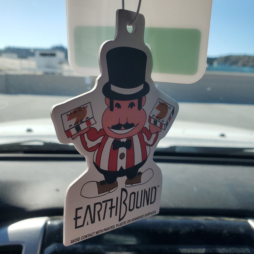 Reproduction EARTHBOUND Mach Pizza Delivery Man Air Freshener | eBay