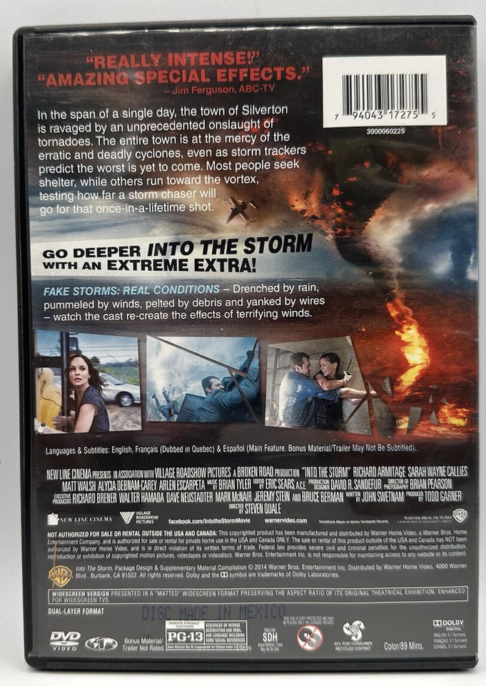 Into The Storm DVD Widescreen Richard Armitage Sarah Wayne Matt Walsh ...