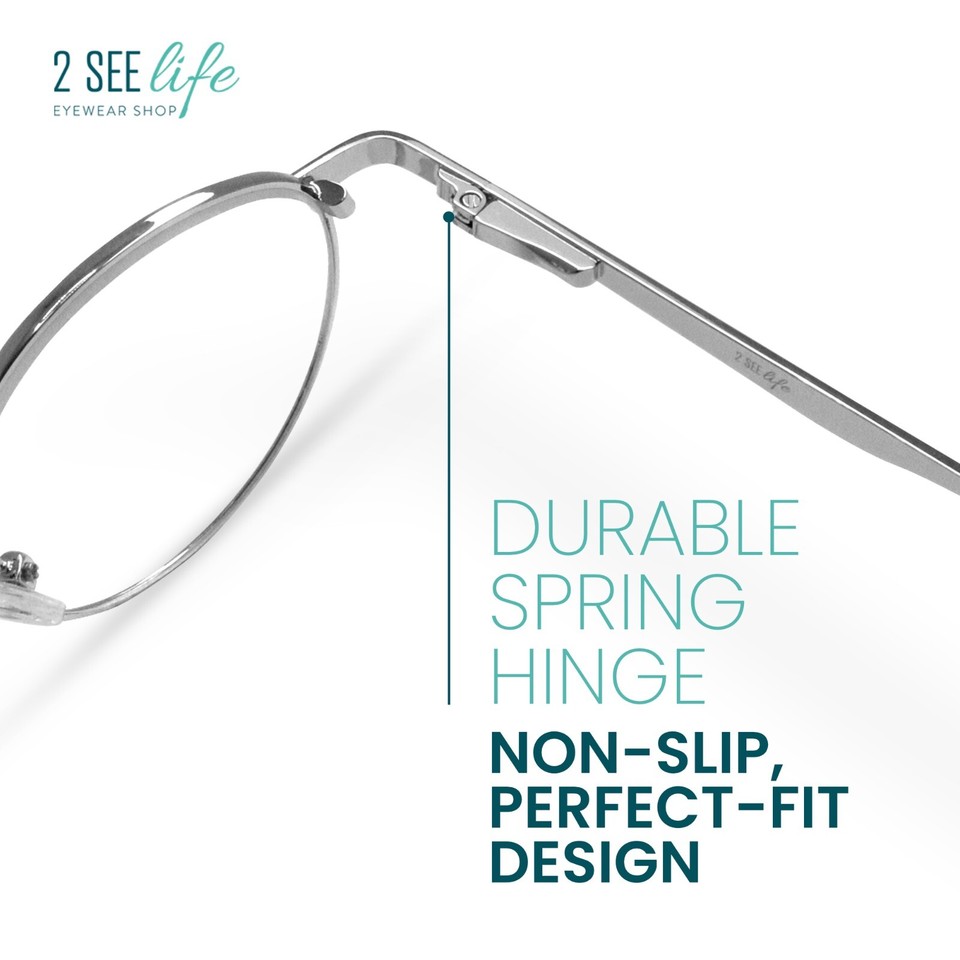 Best Selling Metal Wire Rim Round Reading Glasses Women Men Large ...