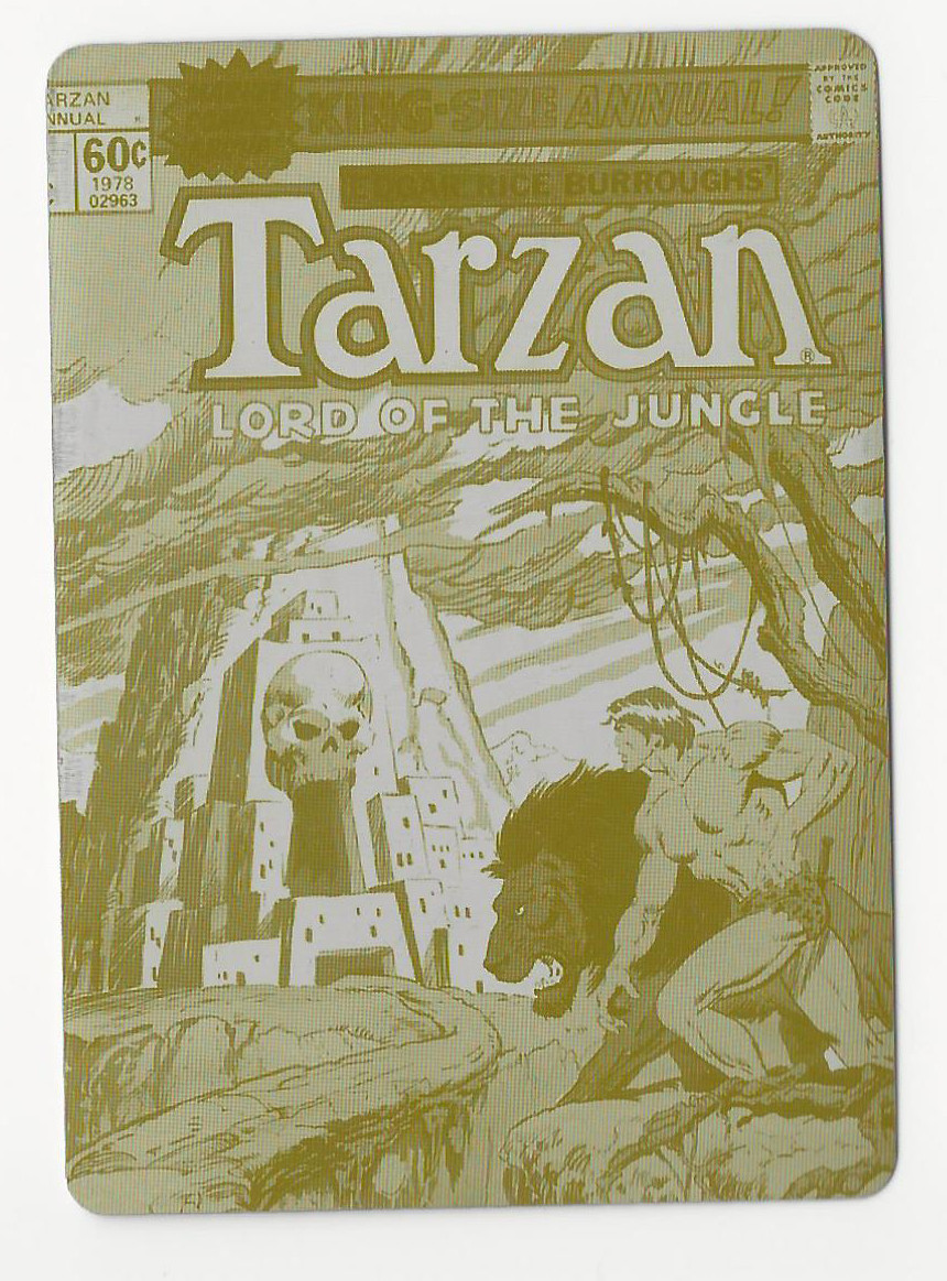 Tarzan 100th Anniversary 2012 Cryptozoic Printing Plate Card Lord of ...