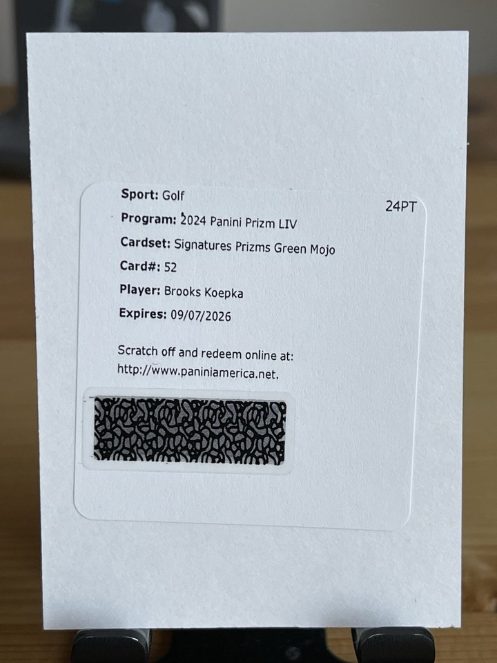 Brooks Koepka 2024 Prizm LIV Golf Green Mojo Auto /54 | eBay