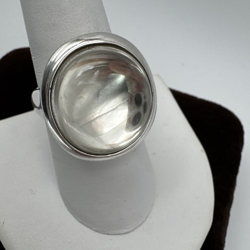 Signed RLM STUDIO 925 Sterling Silver Oval Crystal Ring Size 8 | eBay