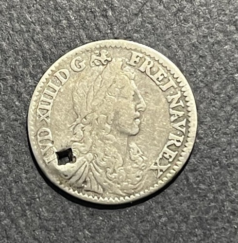 France 1663 1/12 Ecu Silver Coin: Louis XIV-holed | eBay