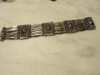 Chunky STERLING SILVER TAXCO Fancy Bracelet- 42 Grams | eBay