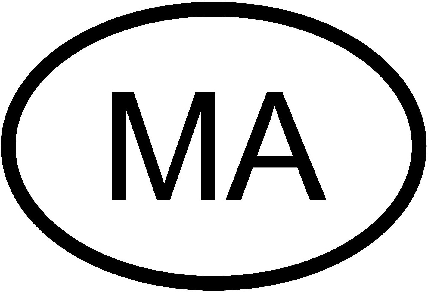 MA MASSACHUSETTS MA COUNTRY CODE OVAL STICKER | eBay