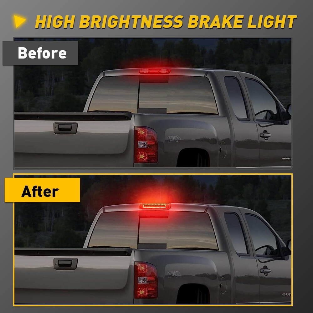 FOR GMC CHEVY C1500 K1500 1988-1998 THIRD 3RD TAIL BRAKE LIGHT CARGO ...
