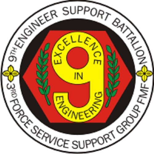 USMC 9th Engineer Support Battalion Decal - 4" Wide x 4.00" High Decal ...