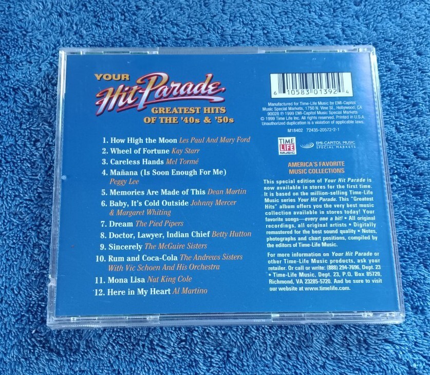 Your Hit Parade Greatest Hits of the 40s & 50s CD Time Life Various ...