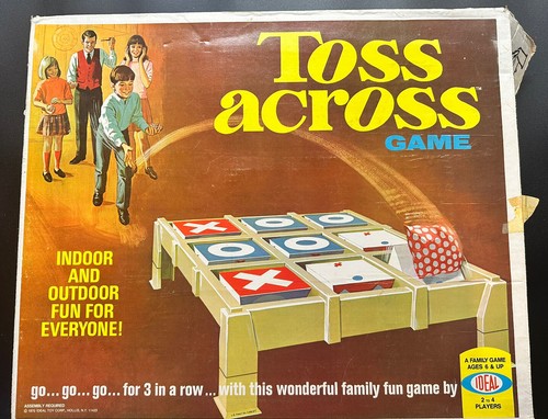 Vintage Original 1970 IDEAL Toy TOSS ACROSS Full Sized Game w/ Original ...