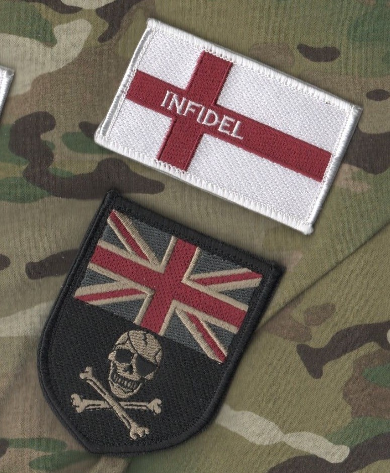 JSOC JTF JOINT SP OPS TASK FORCE SFG ODA SAS CAMO 2" 3-TAB: TERMINATOR ...