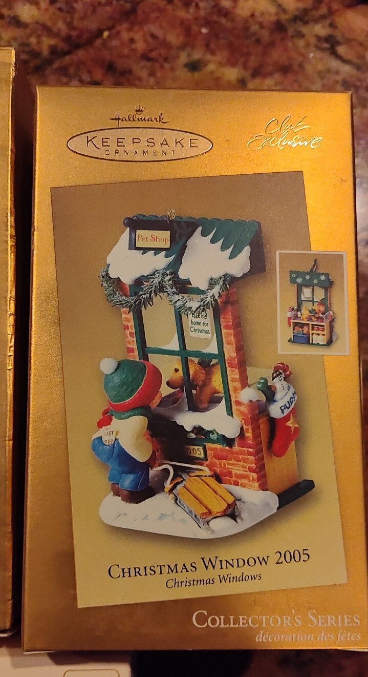 Hallmark Keepsake Ornaments Christmas Window Series #1-#5 a Lot Of 5 | eBay
