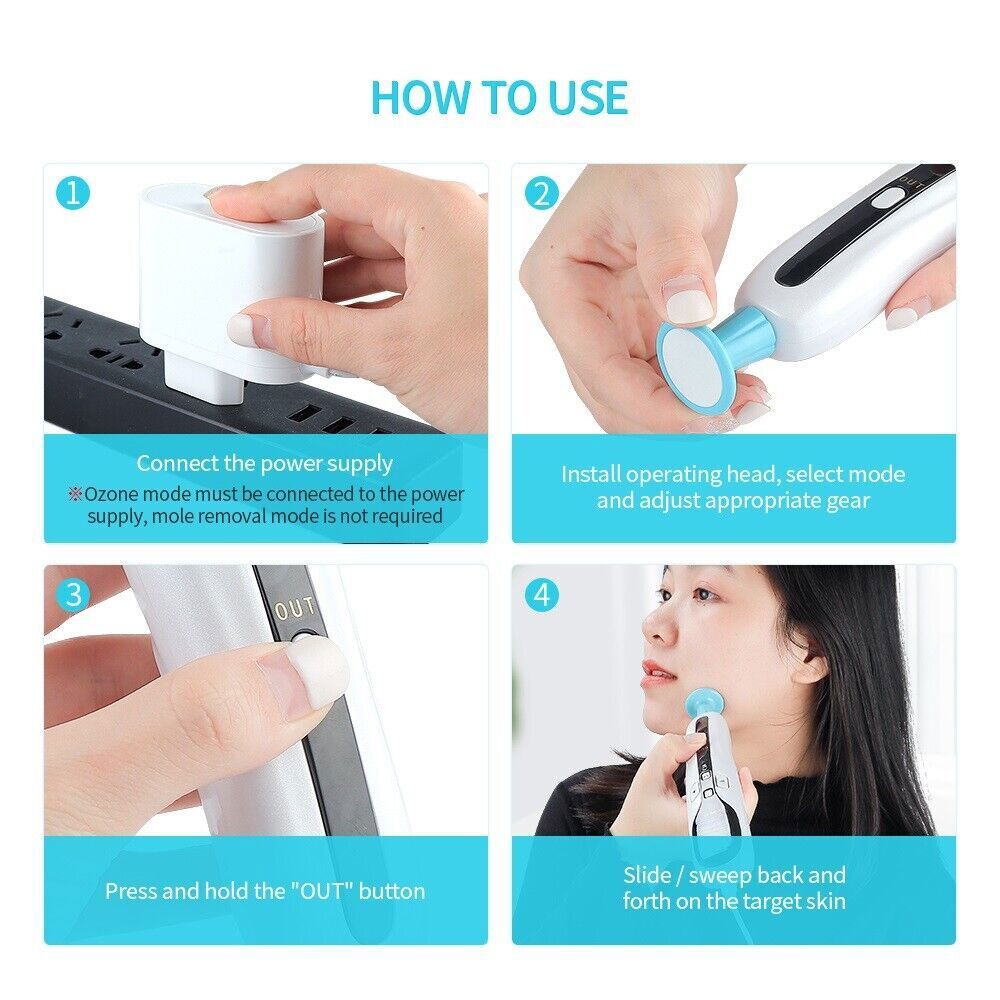 Ozone Fibroblast Plasma Pen 2 IN 1 Skin Mole Dark Spot Remover Skin ...