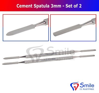 Spatule Ciment Set 3mm Mixage Laboratoire Dentaire Pour Labo ...