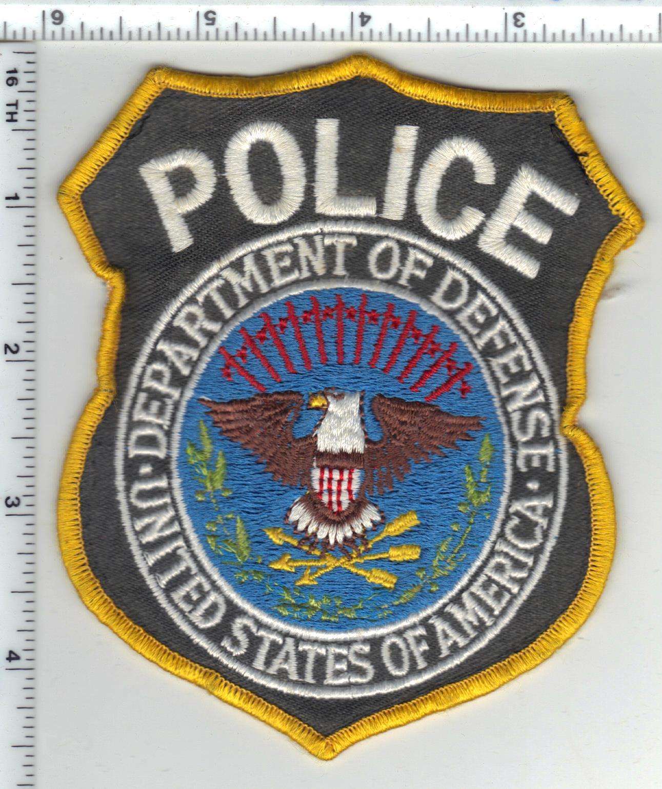 Department of Defense Police Uniform Take-Off Shoulder Patch from the ...