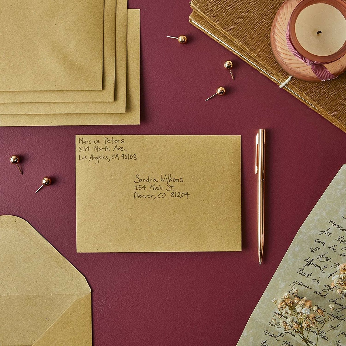 Brown Paper Envelopes And Invitations