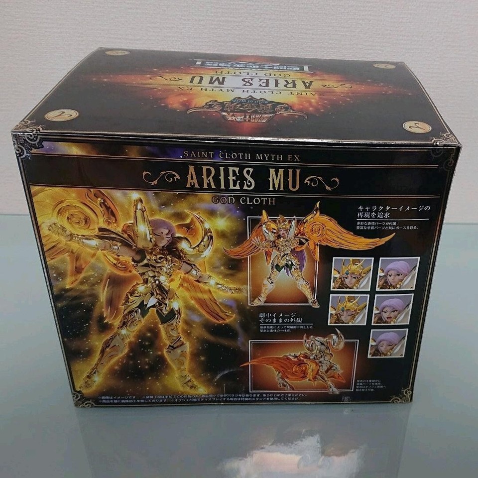 Saint Cloth Myth EX Aries Mu God Cloth Saint Seiya Soul of Gold Bandai ...