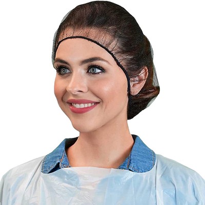 Black Disposable Hair Net 18 inches. Pack of 1000 Nylon Disposable ...