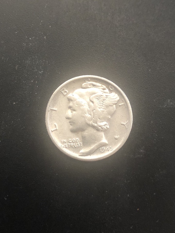 1945 S Mercury Silver Dime 10 Cent Full Bands Crisp Luster | eBay