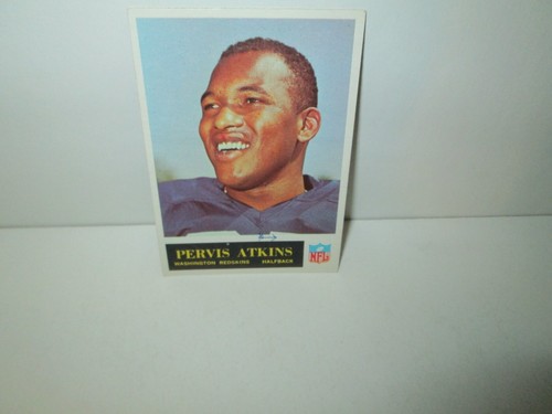 PERVIS ATKINS 1965 Vintage Philadelphia Card #184 WASHINGTON REDSKINS ...