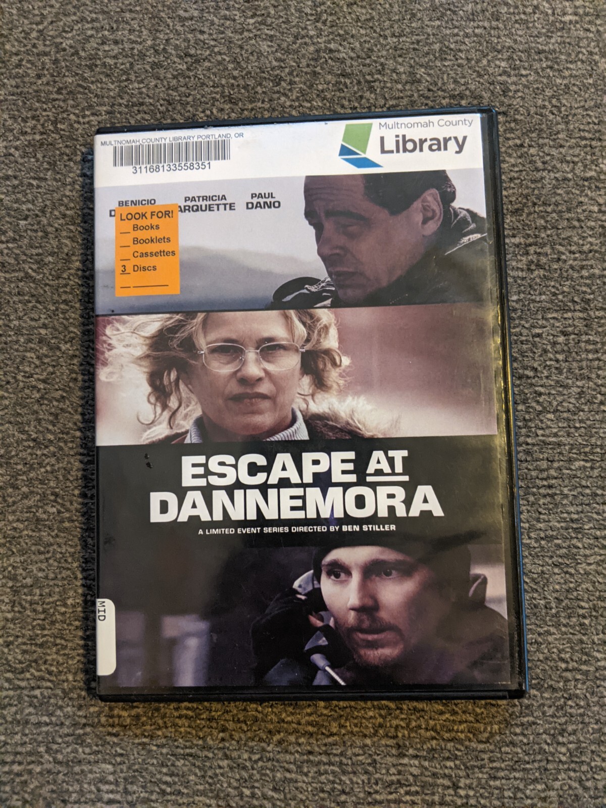 Escape at Dannemora DVD Patricia Arquette Paul Dano Limited Series ...