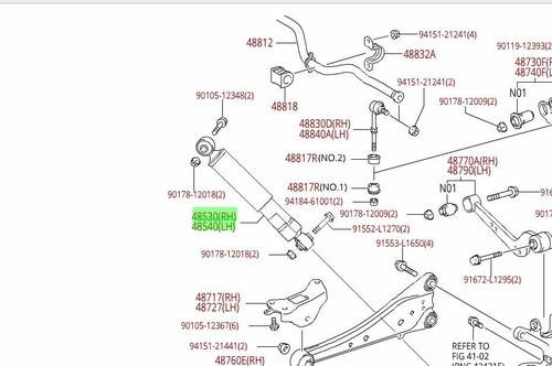 Toyota Rav4 2016 - 2018 4cyl Rear Shocks Genuine OEM OE (Pair) | eBay