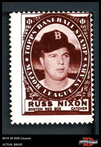 1961 Topps Stamps Russ Nixon Red Sox 3 - VG | eBay