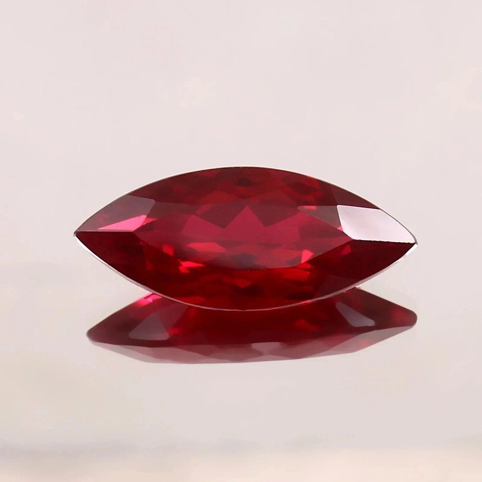 27.6 Ct Natural Mozambique Blood Red Ruby Marquise Cut Loose Certified ...