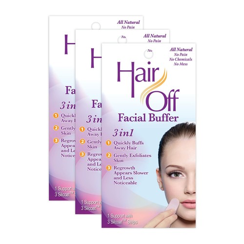 Facial Buffer - Painless & Chemical Free Facial Hair Remover & Gentle ...