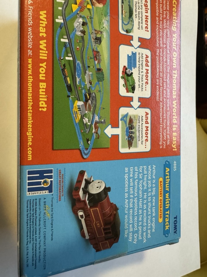 2005 Tomy Thomas & Friends Trackmaster Arthur with Track New In Box ...