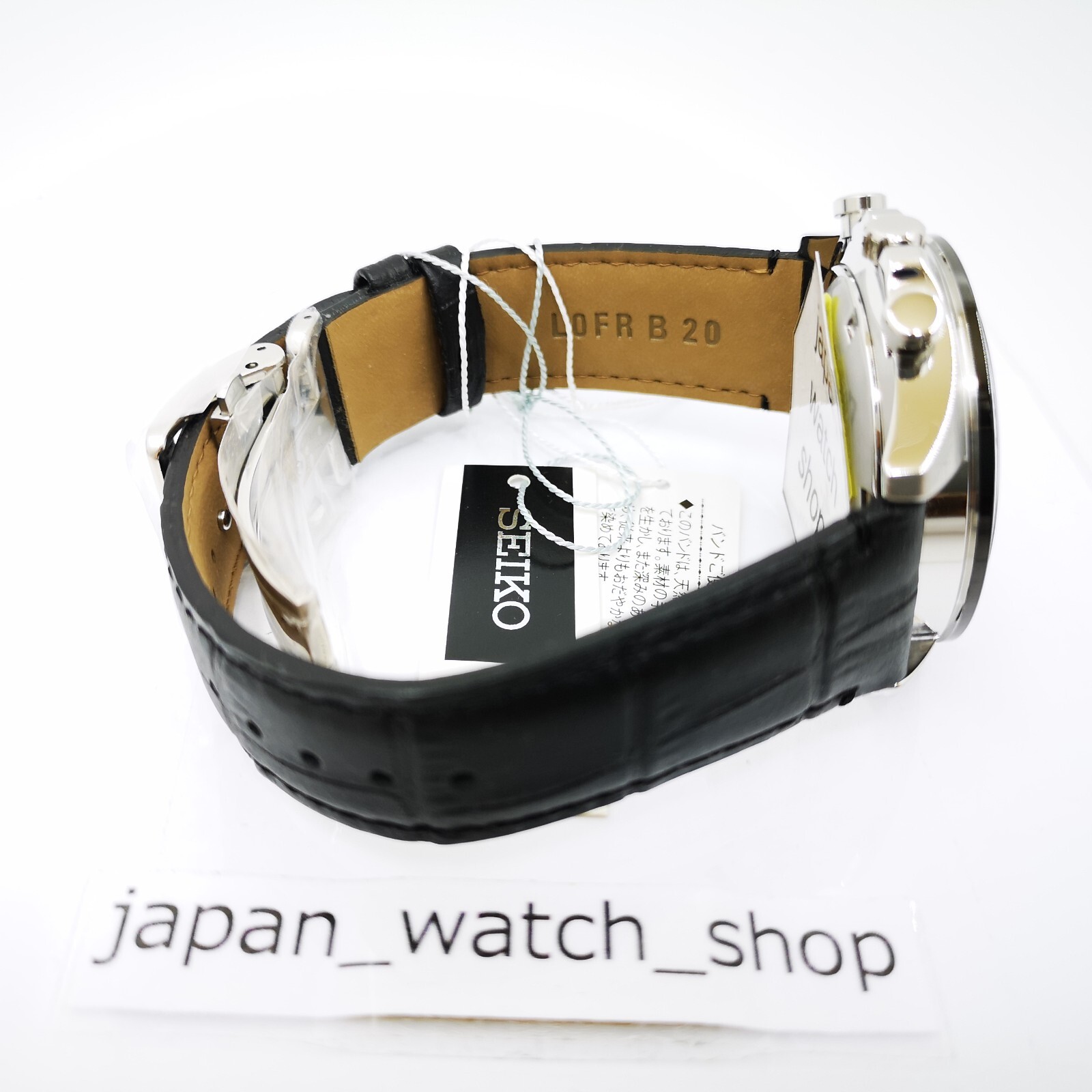 SEIKO Spirit SBTR021 Black Chronograph Quartz Leather band Men Watch ...