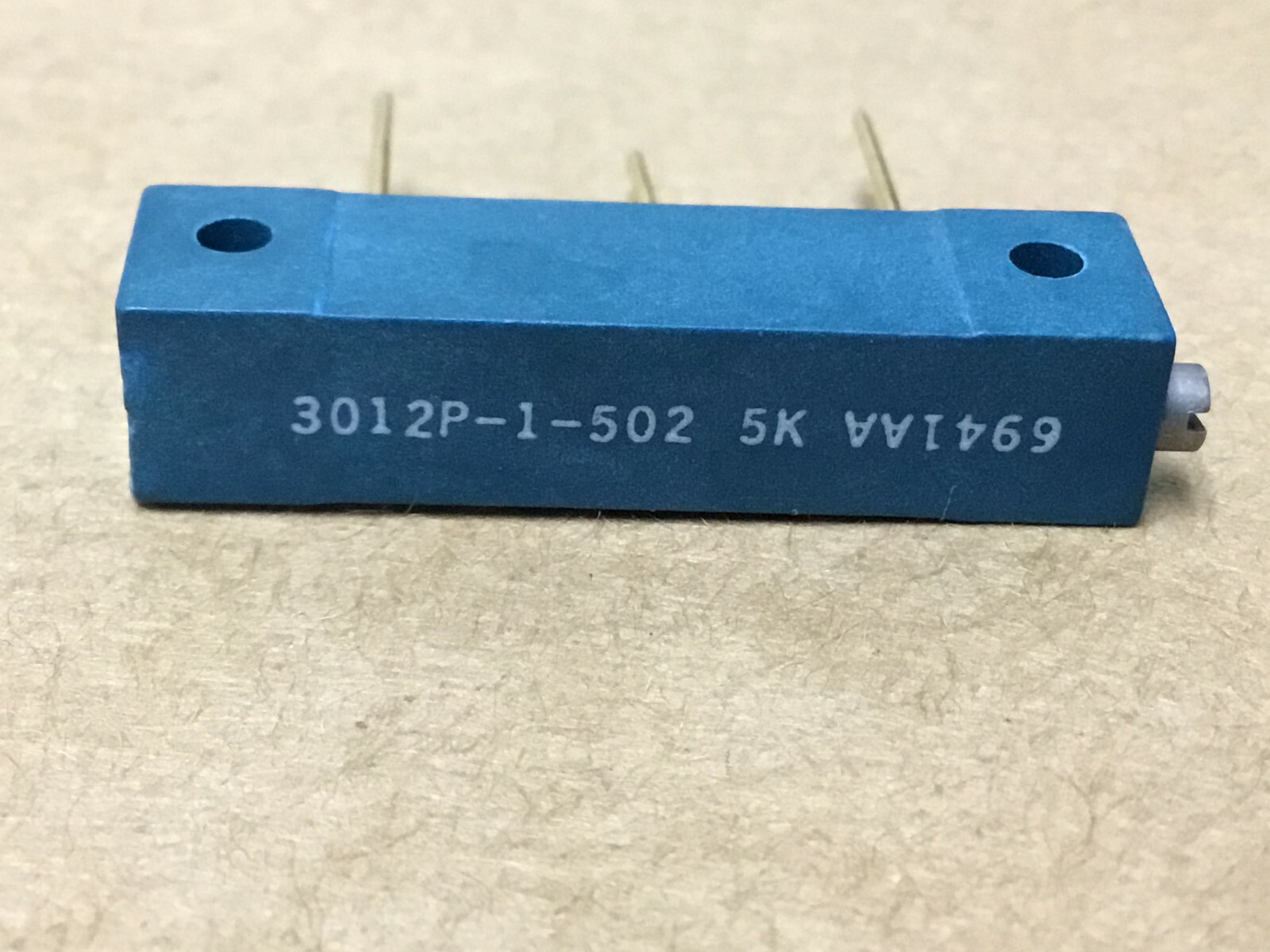 (1 PC) BOURNS 3012P-1-502 Non-Wirewound Variable Resistor NSN# 5905-00 ...
