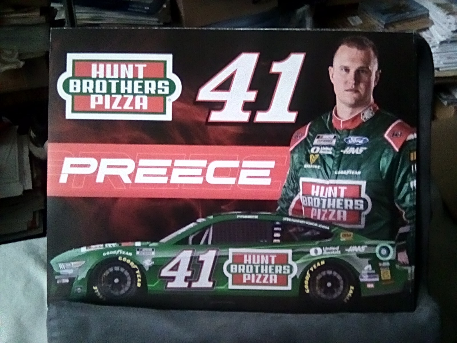 2023 RYAN PREECE #41 HUNT BROTHERS PIZZA NASCAR POSTCARD | eBay