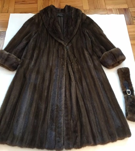 WOMEN’s SORBARA FURS LUNARAINE FULL LENGTH MINK COAT SIZE 6-8 ...