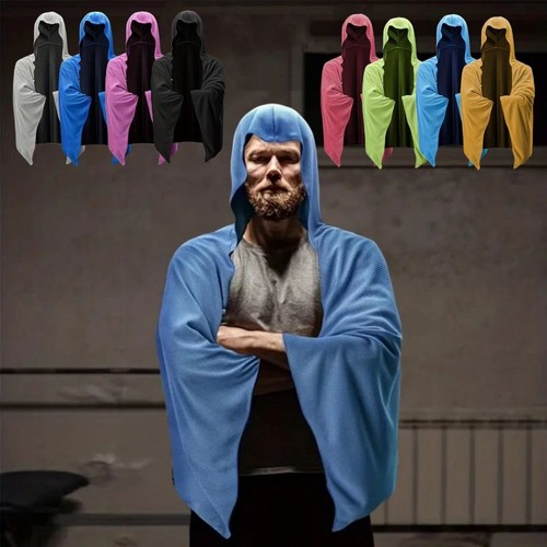 Water-Absorbent Quick-Drying Poncho Sun Protection Beach Cloak Men | eBay