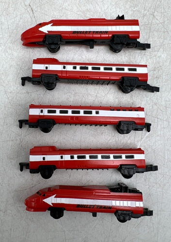 5 Car Set 1989 Galoob Micro Machines Red & White High Speed Bullet ...