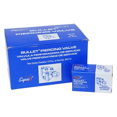 BPV31-12 PACK SUPCO Bullet Piercing Valve for 1/4", 5/16" & 3/8" Tubing ...