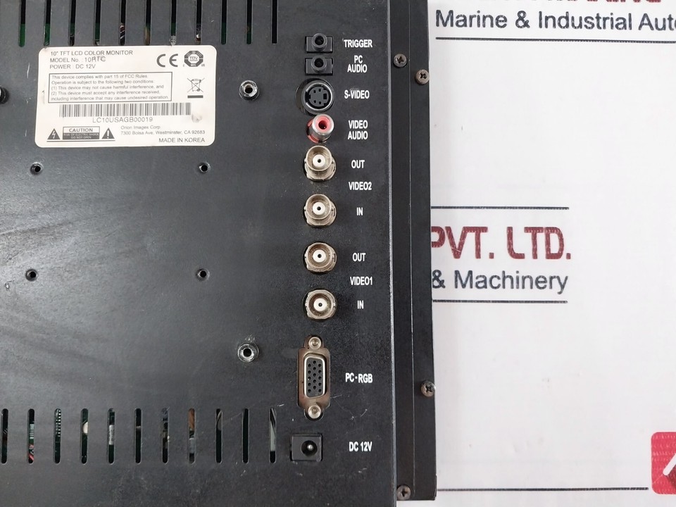 Orion 10RTC 10” Tft Lcd Color Monitor DC 12V (Not Working) | eBay