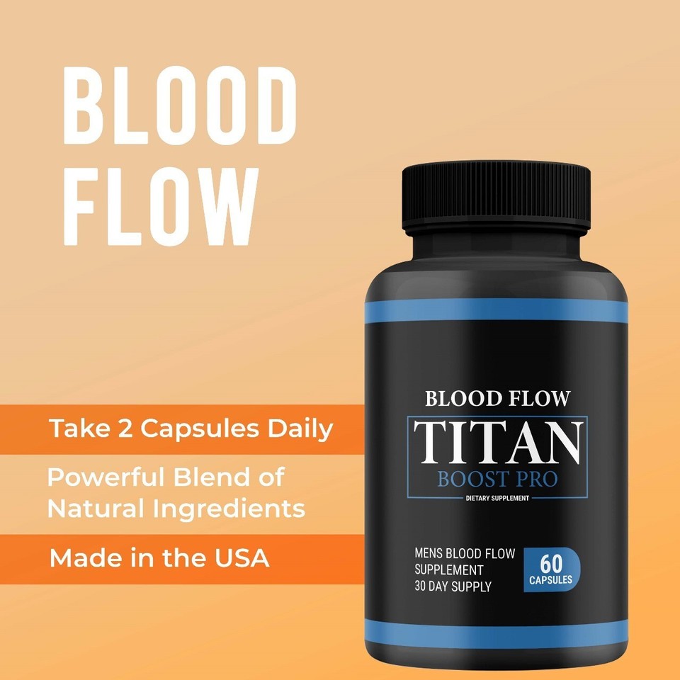 ( 5 Pack ) Blood Flow Titan Boost Pro Mens Blood Flow Supplement | eBay