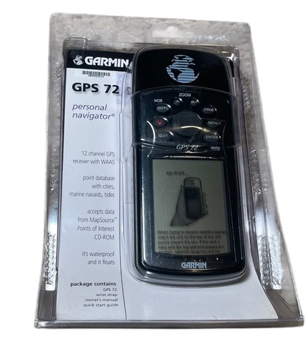 New GARMIN GPS 72 Handheld Personal Navigator Marine Fishing Hiking ...
