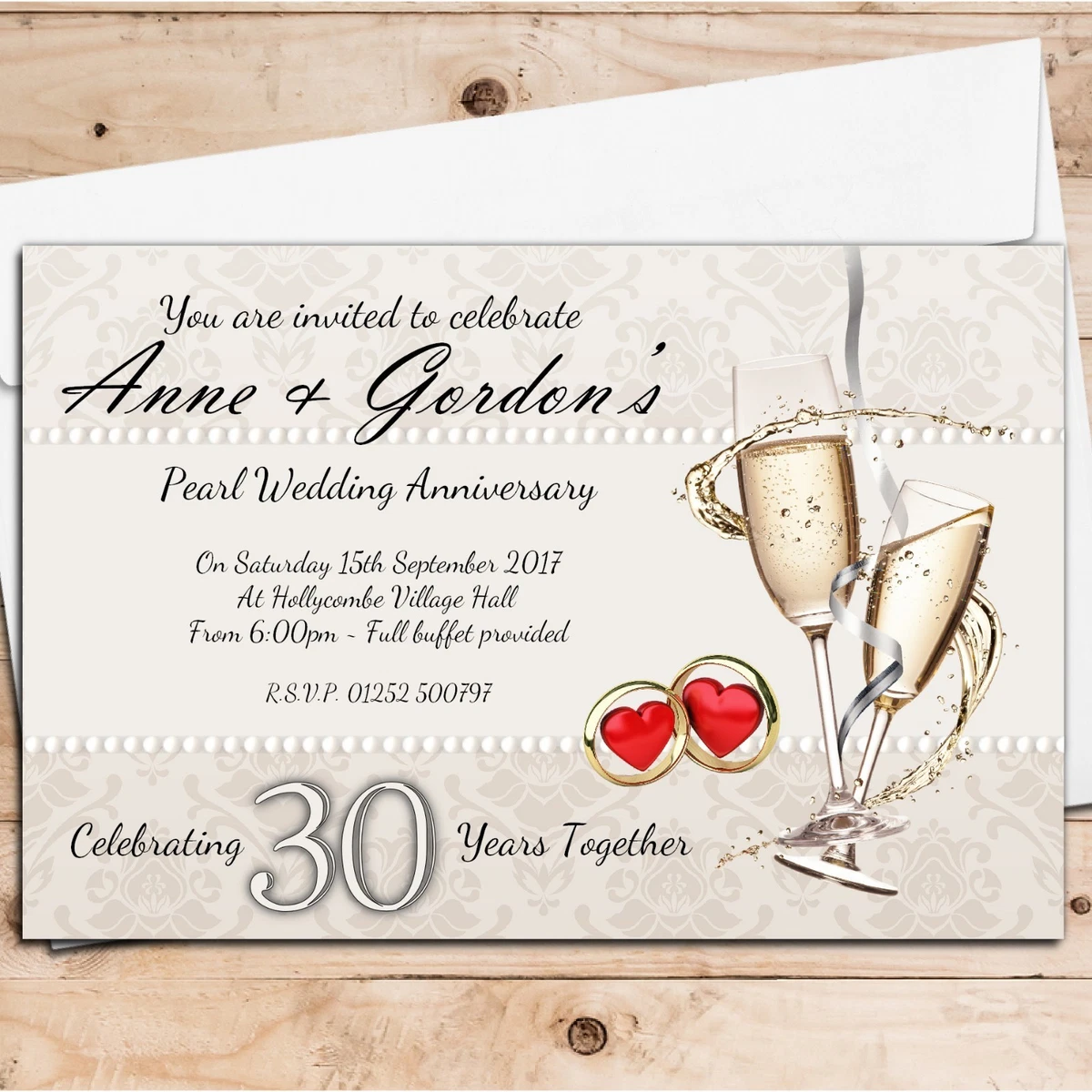 30th Anniversary Invitations