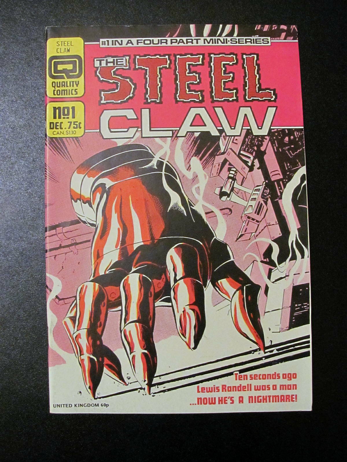 The Steel Claw #1 (1986) VF Quality Comics Mini-Series BIN-1828 | eBay