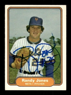 1982 Fleer 528 Randy Jones signed auto autograph blue sharpie BXCP59 | eBay