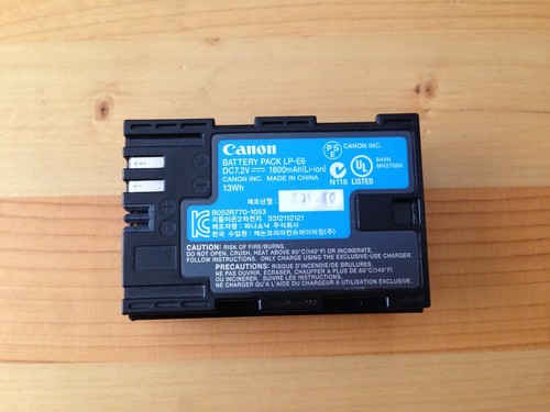 Genuine Canon LP-E6 Battery Pack | eBay