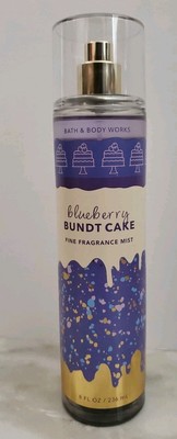 Bath & Body Works BLUEBERRY BUNDT CAKE Fine Fragrance Mist Body Spray 8 ...