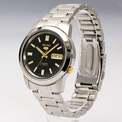 SEIKO SEIKO5 SNKK17K1 SNKK17K Automatic Analog Black Silver | eBay