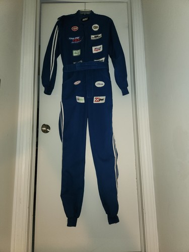 Vintage Deist Nomex Fire Retardant Racing Suit Coveralls Blue Medium ...