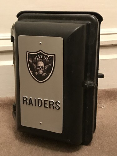 vintage Las Vegas Oakland Raiders Football Helmet Telephone Call Box ...