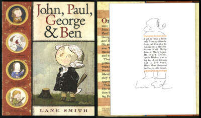 Lane Smith SIGNED AUTOGRAPHED John, Paul, George & Ben HC 1st Ed 1st P ...