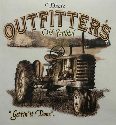 DIXIE OUTFITTERS OLD FAITHFUL TRACTOR GETTIN' IT DONE FARMING POCKET ...